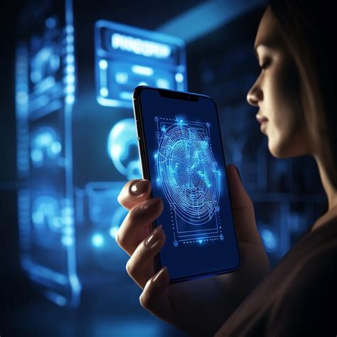 Biometric Security Network Amp Privacy Data Protection Premium Ai Generated Image