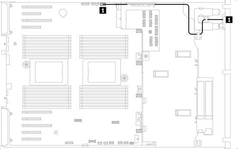 Front Panel Cable Routing Thinksystem St650v2 Lenovo Docs