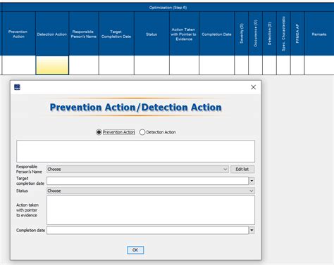 PFMEA Step 6 According To AIAG VDA Optimization PFMEA FMEA Software Create FMEA Analyses