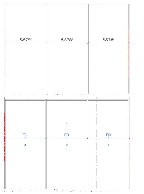Equal Panel Width Of Curtain Wall From Center To Center Of Mullions Autodesk Community