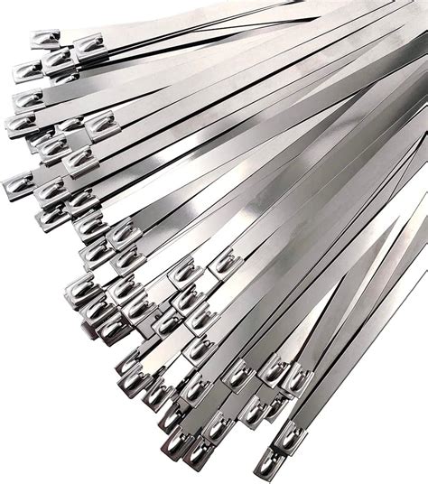 Amazon Gungtien 100PCS Metal Cable Zip Ties 304 Stainless Steel