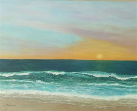 Beach Sunset Painting At Explore Collection Of