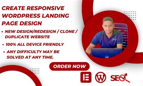 create responsive wordpress elementor landing page design by latifbd