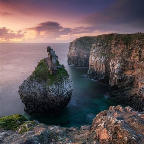 Viejas Rocas Harry En Handfast Point En La Isla De Purbeck En Dorset