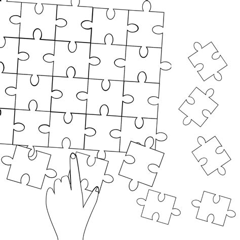 Jigsaw Puzzle Template