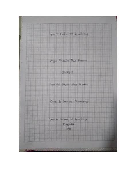 Guia 34 Fundamentos De Auditoria Pdf