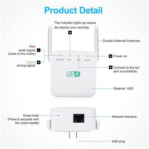 Noir M G Répéteur WIFI sans fil Mbps amplificateur Wi Fi à distance N B G ac