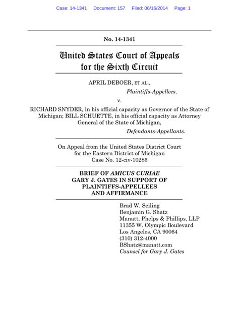 United States Court Of Appeals For The Sixth Circuit