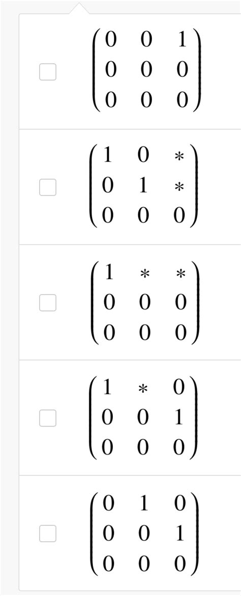 Solved A How Many Zero Rows Does R Have B Which Of The Chegg Com