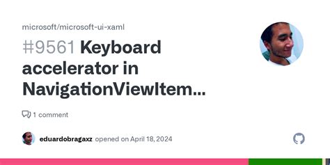 Keyboard Accelerator In NavigationViewItem Fires ItemInvoked Three Times Issue