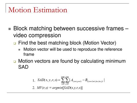 Ppt Effect Of Saturation Arithmetic On Sum Of Absolute Difference