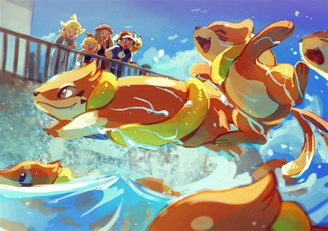 Pikachu Ash Ketchum Serena Dedenne Bonnie And 3 More Pokemon And