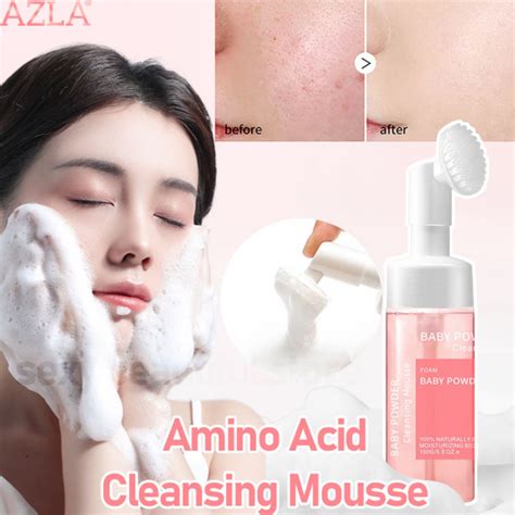Azla Amino Acid Facial Cleanser Mousse Face Moisturizing Deep Cleansing