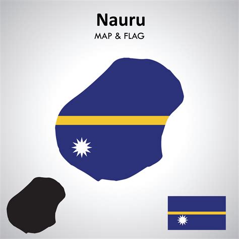 Nauru Map And Flag Design Vector File 24523557 Vector Art At Vecteezy
