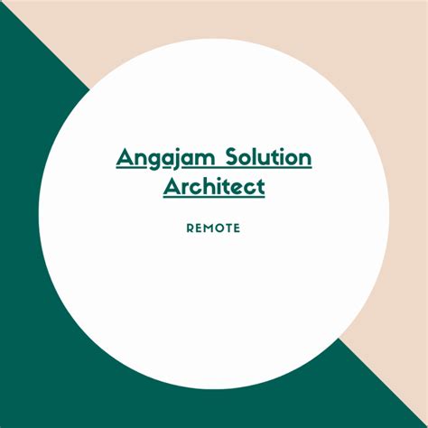 angajam solution architect remote