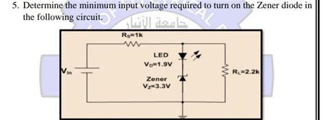 Solved Determine The Minimum Input Voltage Required To Chegg