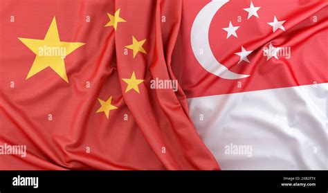 Two Flags Side By Side Represent The Relationship Between Two Countries