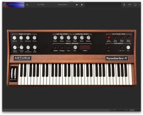 Arturia Synclavier V Synthesizer Software Instrument Synthesizer Arturia Instruments