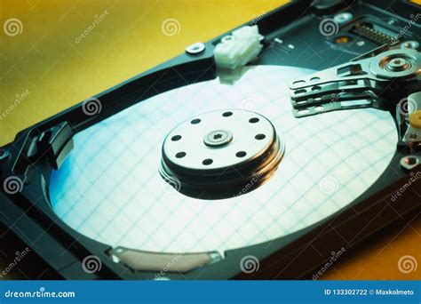 colorful hdd open hard disk drive the concept of data storage data