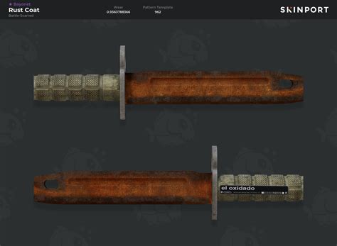 Bayonet Rust Coat Battle Scarred Counter Strike 2 Skinport