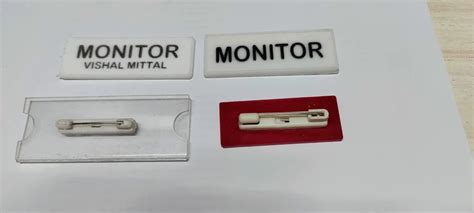 Monitor Batch Badge Teacher Badge Printed Badges For Office School