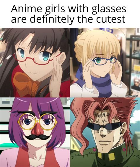 Can T Get Enough Of Cute Girls In Glasses R Animememes