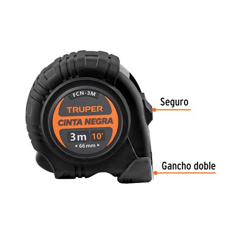 Ficha Tecnica Flexómetro Contra Impactos 3 M Cinta Negra 13 Mm Truper