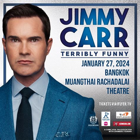 Iflyer Jimmy Carr Terribly Funny 2 0 Bangkok At Muangthai