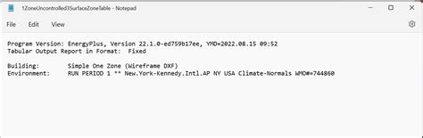 Energyplus V221 Failed On Writing Output Reports When The Weather File