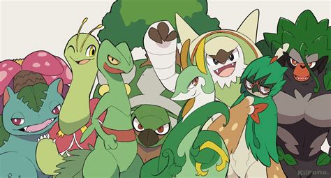 Kiirono Chesnaught Decidueye Meganium Rillaboom Sceptile
