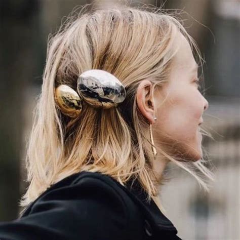 Bubble Barrette Hair Clips Gold Or Silver Hair Jewelry Hair