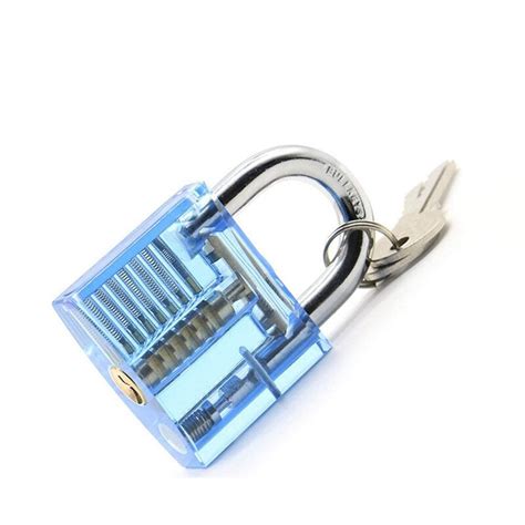 Blue Crystal Visible Cutaway Of Padlocks Lock For Vicedeal