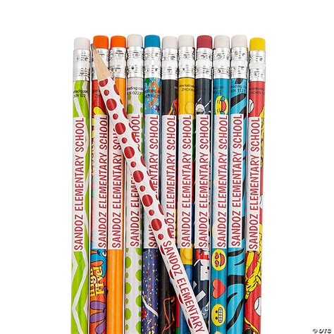 Bulk 144 Pc Personalized Motivational Pencil Assortment Oriental Trading