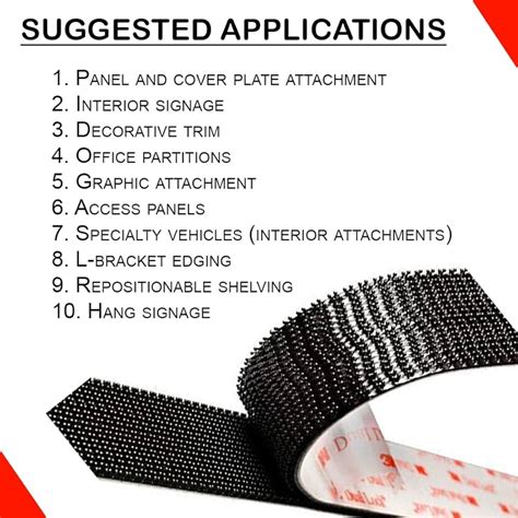 Industrial Velcro 3m Dual Lock Clear Reclosable Fastener 2ft Self