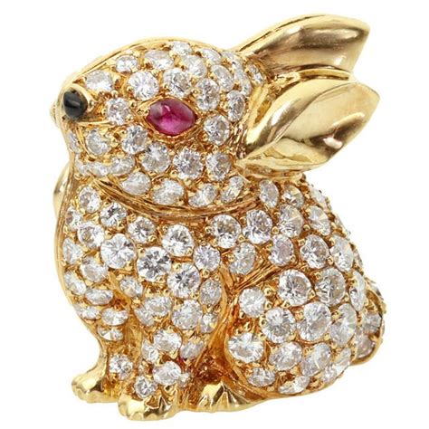 Van Cleef And Arpels Bunny Brooch Brooch Van Cleef And Arpels Jewelry