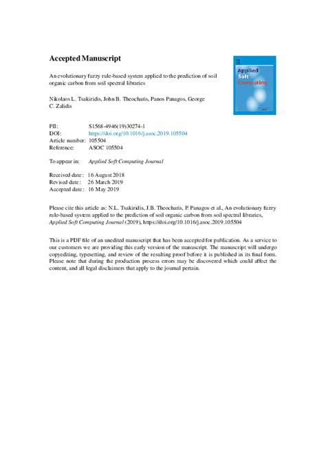 Pdf An Evolutionary Fuzzy Rule Based System Applied To Real World Big