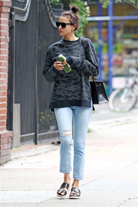 Irina Shayk Casual Street Style Out In New York