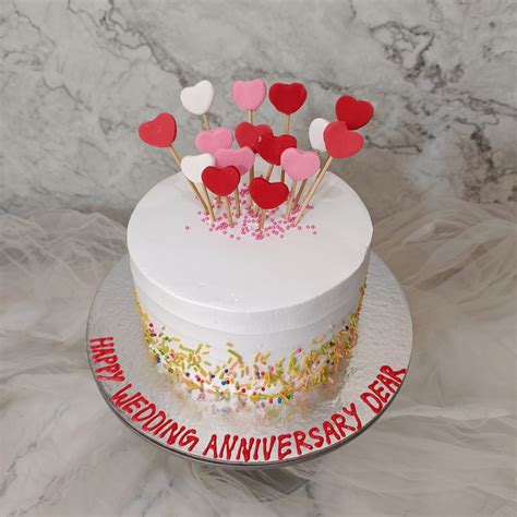 Years Anniversary Heart Cakes