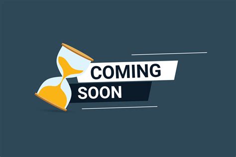 Coming Soon With Hourglass Timer Vector Element 20742219 Vector Art At