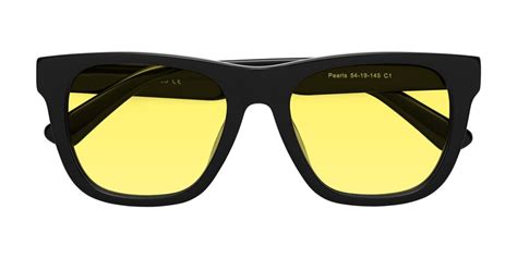 Brown Thick Hipster Square Tinted Sunglasses With Light Yellow Sunwear
