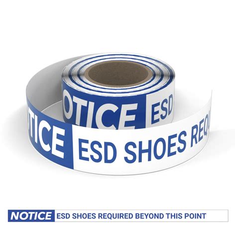 Notice Esd Shoes Required Beyond This Point Smart Stripe Inline
