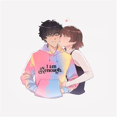 Amamiya Ren And Niijima Makoto Persona And 3 More Drawn By Sarcii