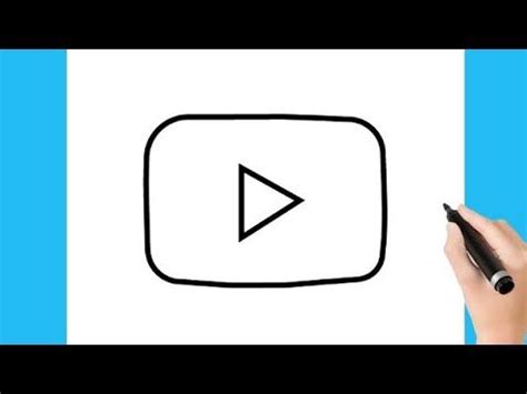 Someone Is Drawing A Play Button On A Piece Of Paper