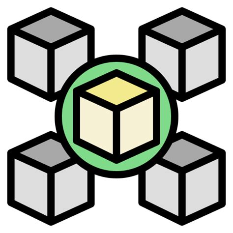 Blockchain App Generic Outline Color Icon