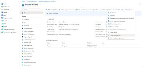Intune Config Refresh Neues Mdm Feature In Intune