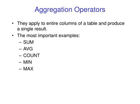 Ppt Relational Operations On Bags Extended Operators Of Relational