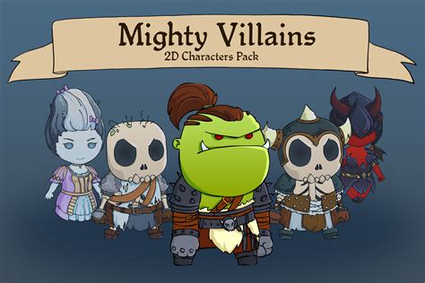Mighty Villains 2d Fantasy Characters Pack 2d 角色 Unity Asset Store