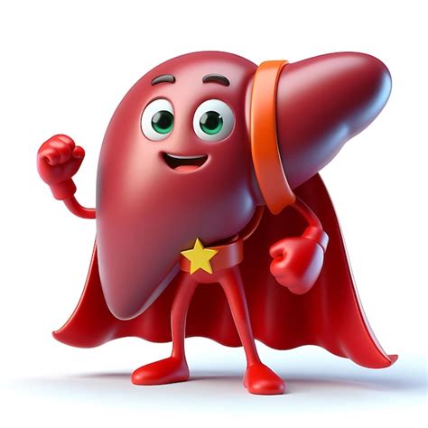 A Liver Character 3d Premium Ai Generated Image