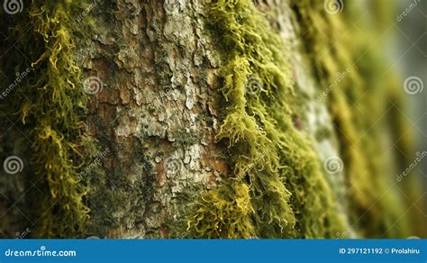 Moss And Lichen Covered Tree Bark Stock Illustration Illustration Of Diverse Diversity 297121192