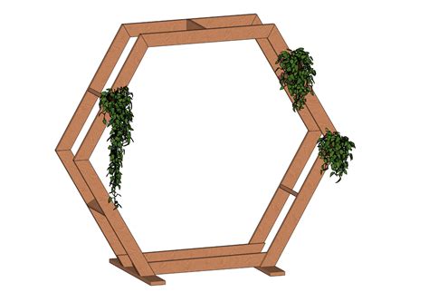 Hexagonal Arch Building Plans Diy Wedding Arbor Hexagon Wedding Arbor Plans Arch Building